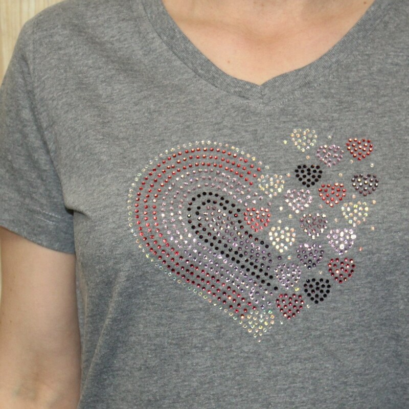 Rhinestone T Shirt - Etsy