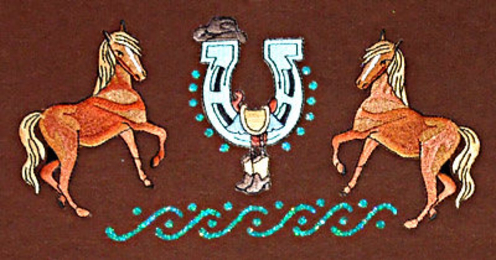 Embroidered Horse Unique Custom Women's Cute Fun Glitter - Etsy