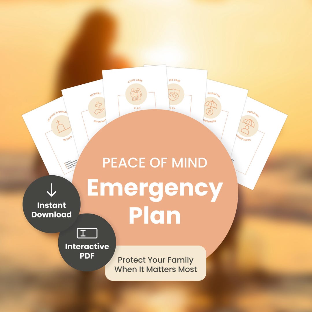 Emergency Preparedness Bundle - Interactive PDF for Personal, Medical ...