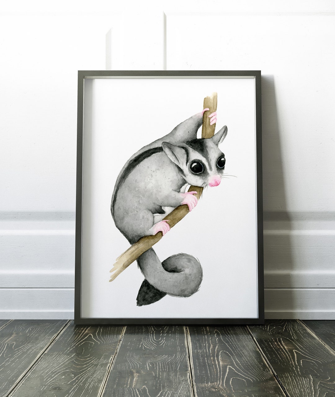 Sugar Glider Watercolour Art Print A3 Nursery Australian - Etsy