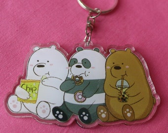 Ice Bear Keychain - Etsy