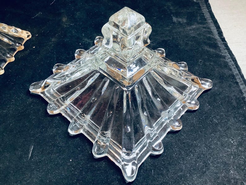 Broken Column, Irish Column, Notched Rib by US Glass 10 1/4 Covered ...