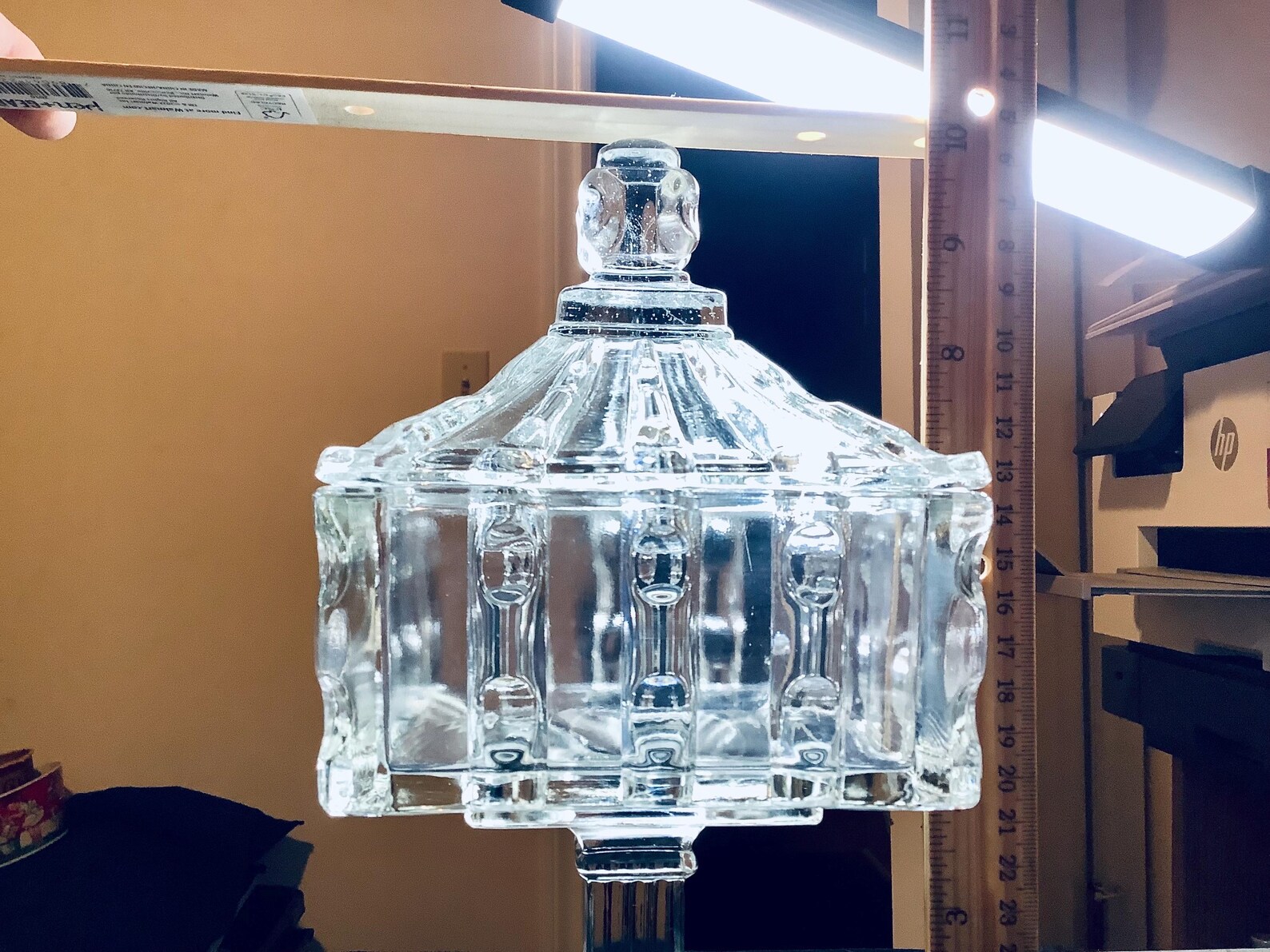 Broken Column, Irish Column, Notched Rib by US Glass 10 1/4 Covered ...