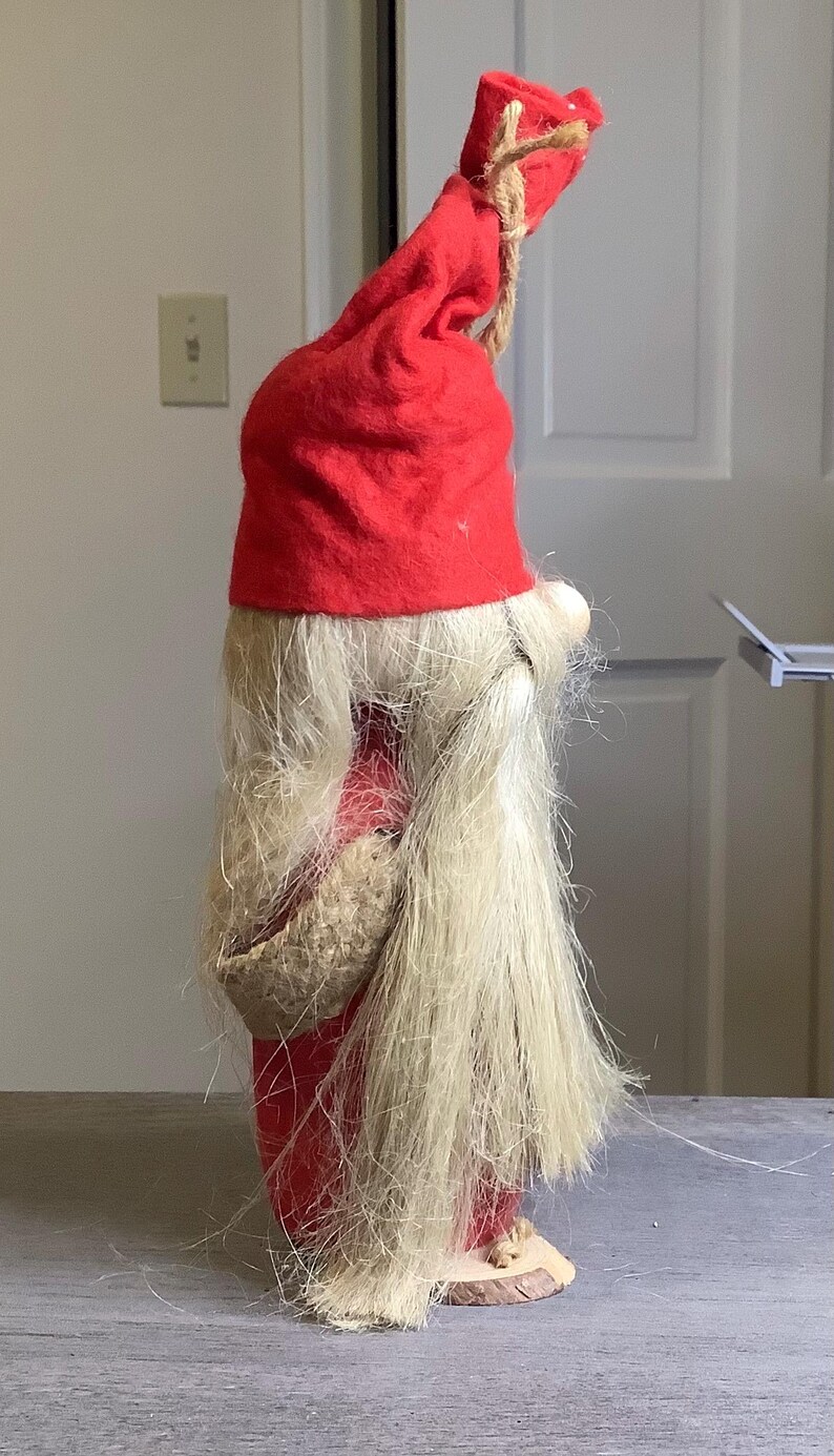 Danish Santa Claus Folk Art Gnome Hand Crafted in Denmark 12 Inch - Etsy