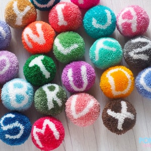 26 English Alphabet Pompoms - PDF Instant Download - Pompom Letters ...
