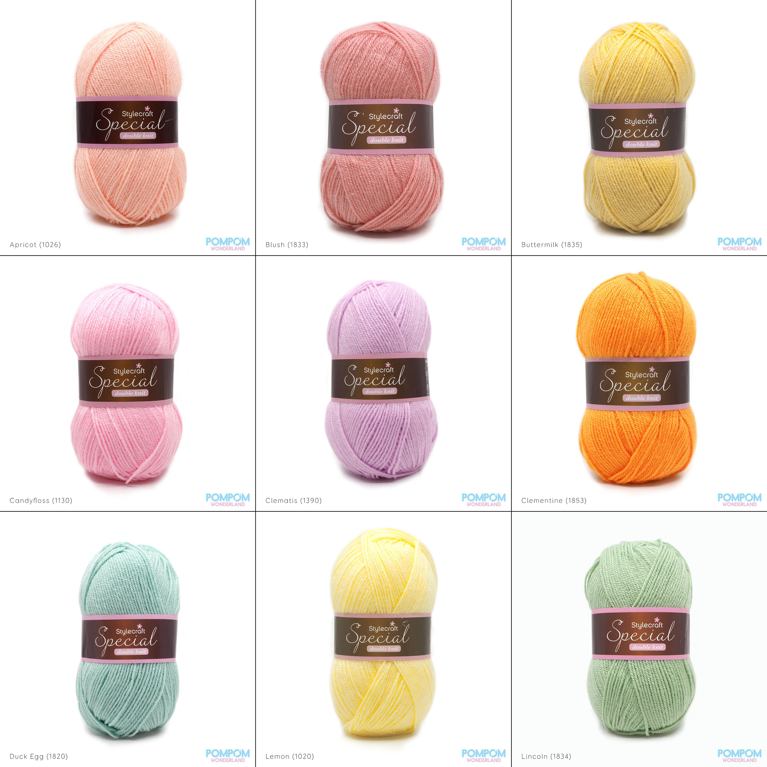 Stylecraft Yarns Special DK Pastel Tone Acrylic Yarns - Etsy Canada