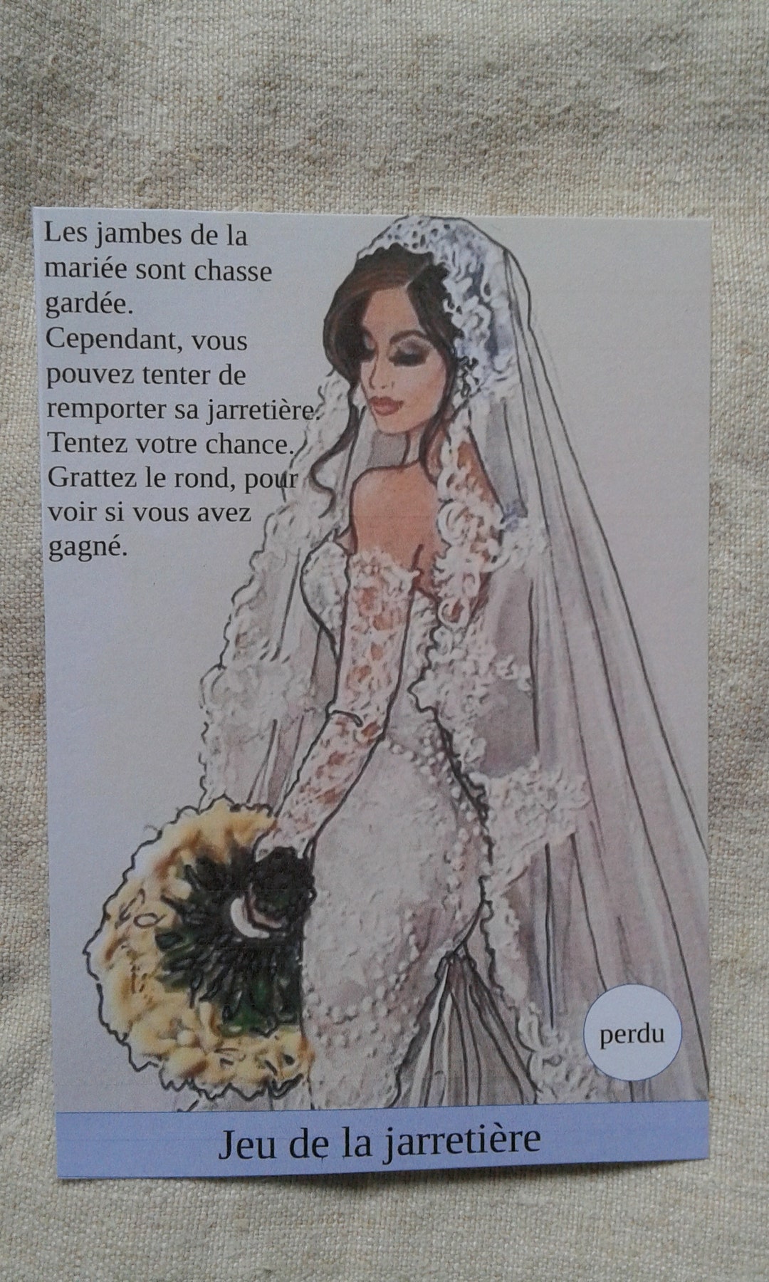 Set of 25 Scratch Cards garter Game, Customizable - Etsy