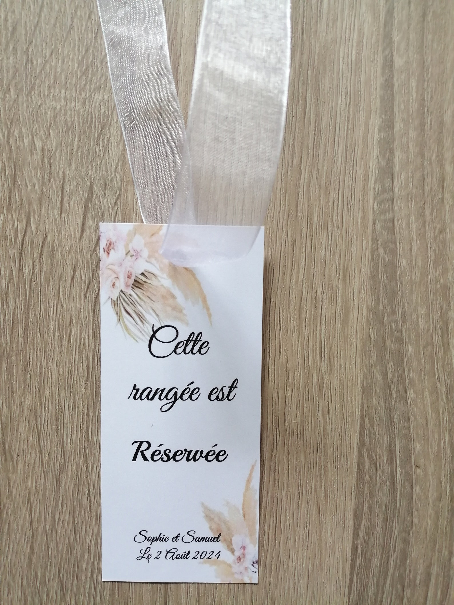 Wedding Seat or Row Reservation Label, Customizable - Etsy