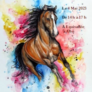 Birthday Invitation Card, Horse Model, Your Choice, Customizable - Etsy