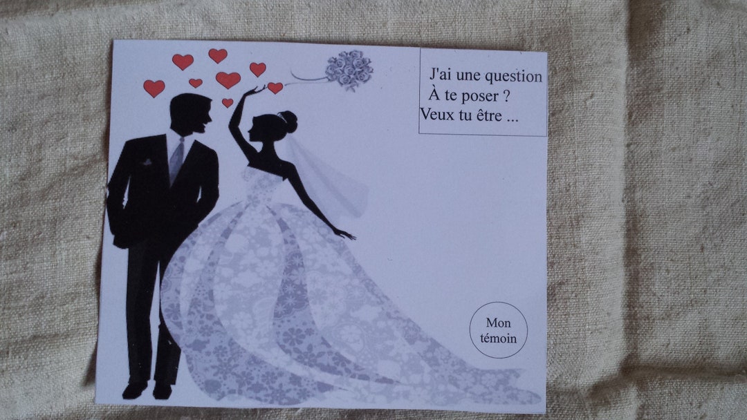 Customizable witness Request Wedding Couple Scratch Card - Etsy