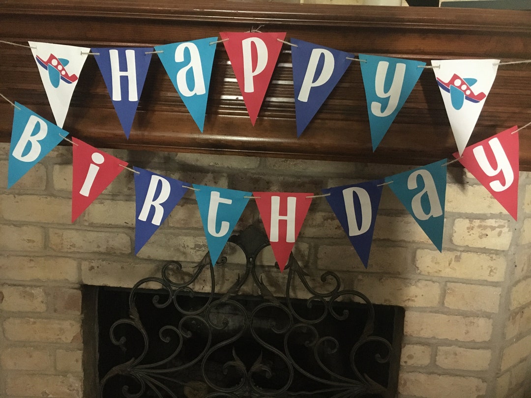 Birthday Flag Banners - Etsy