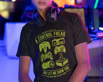 Custom Gaming Shirt Control Freak Xbox One or PS4 Playstation - Etsy