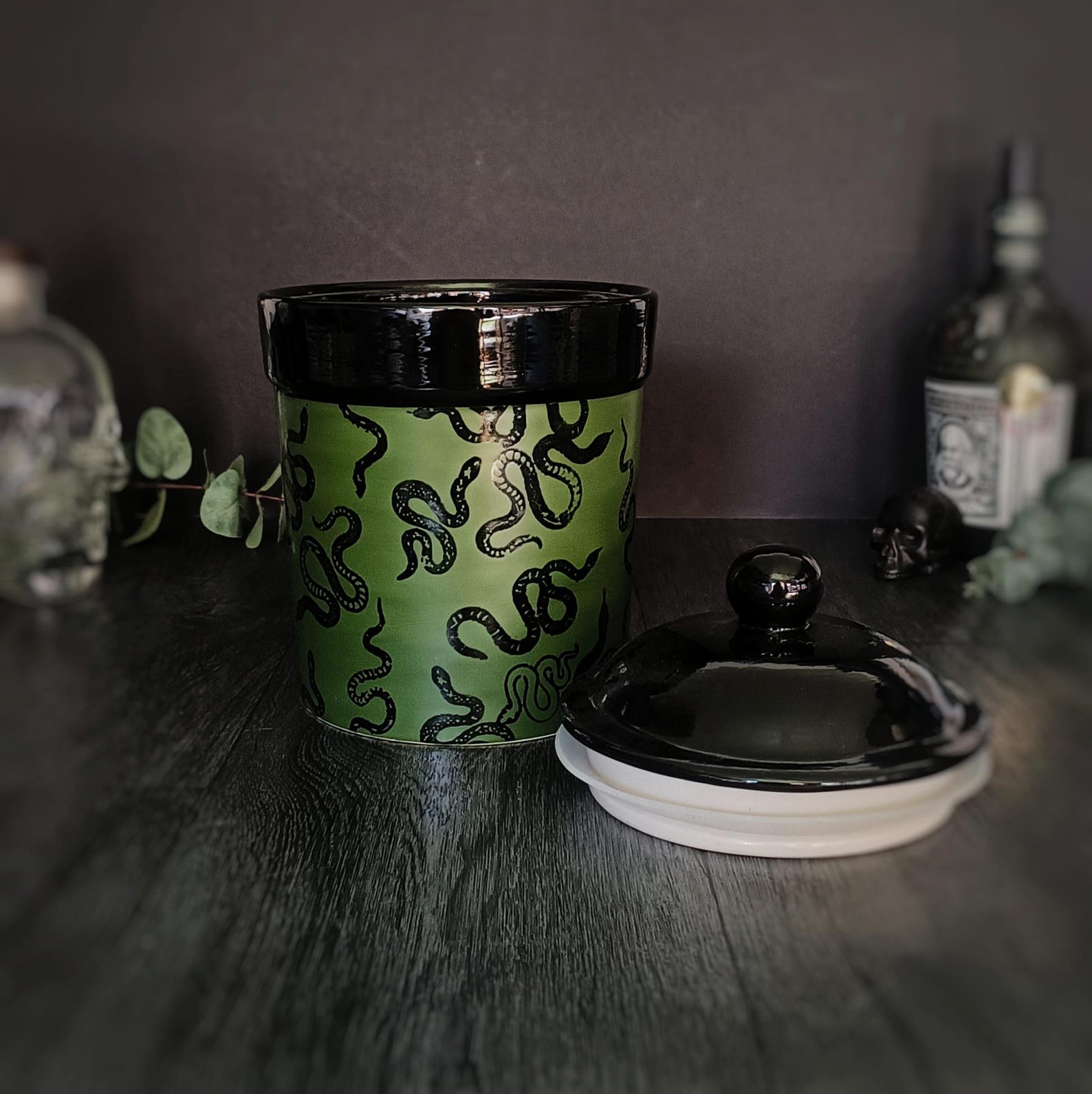 Snake Cookie Jar, Snakes Biscuit Barrel, Kitchen Storage Canisters ...
