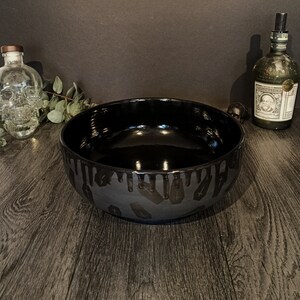 Matte Black Coffin, Casket Fruit Bowl, Satin Salad Dish, Gloss Effect ...