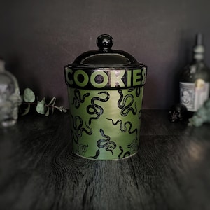 Snake Cookie Jar, Snakes Biscuit Barrel, Kitchen Storage Canisters, Utensil Pot, Flour Pots ...