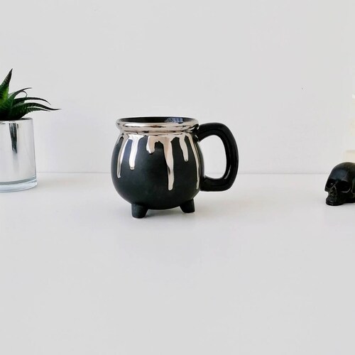 Matte Black Mug Large Mugs Gothic Cup Tea Coffee Lover - Etsy