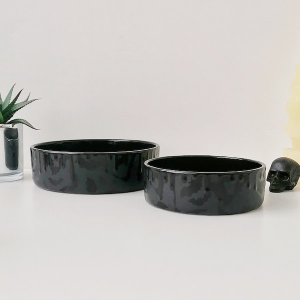 Black Ceramic Bowl - Etsy