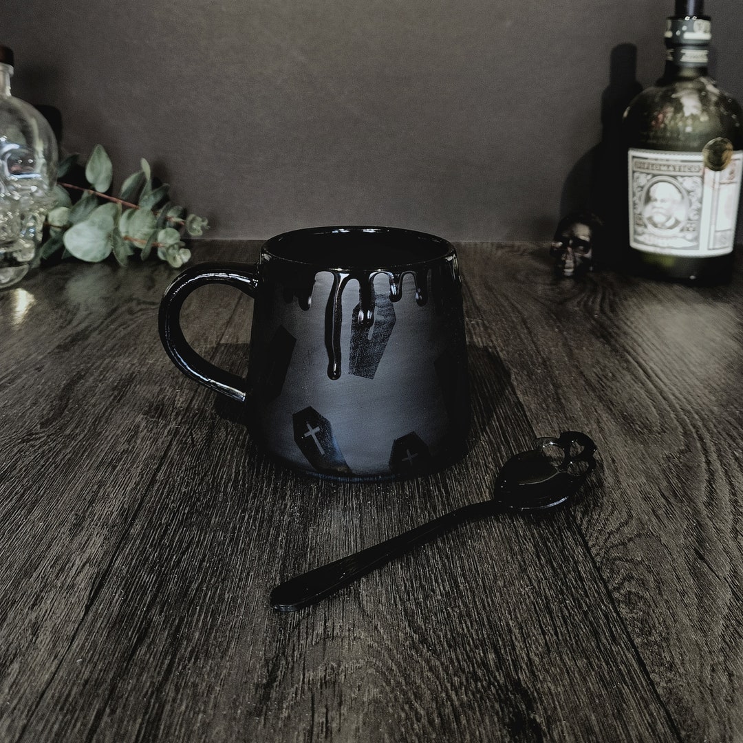 Matte Stumpy Mug, Coffin Goth Drink, Casket Gothic Cup, Tea Coffee ...