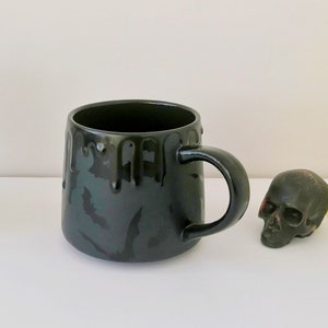 Matte Stumpy Mug, Bats Goth Mugs, Bat Gothic Cup, Tea Coffee Lover ...