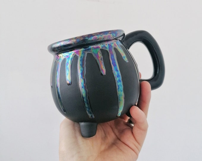 Pearlescent Cauldron Mug: Iridescent Witch Potion Cup - Etsy