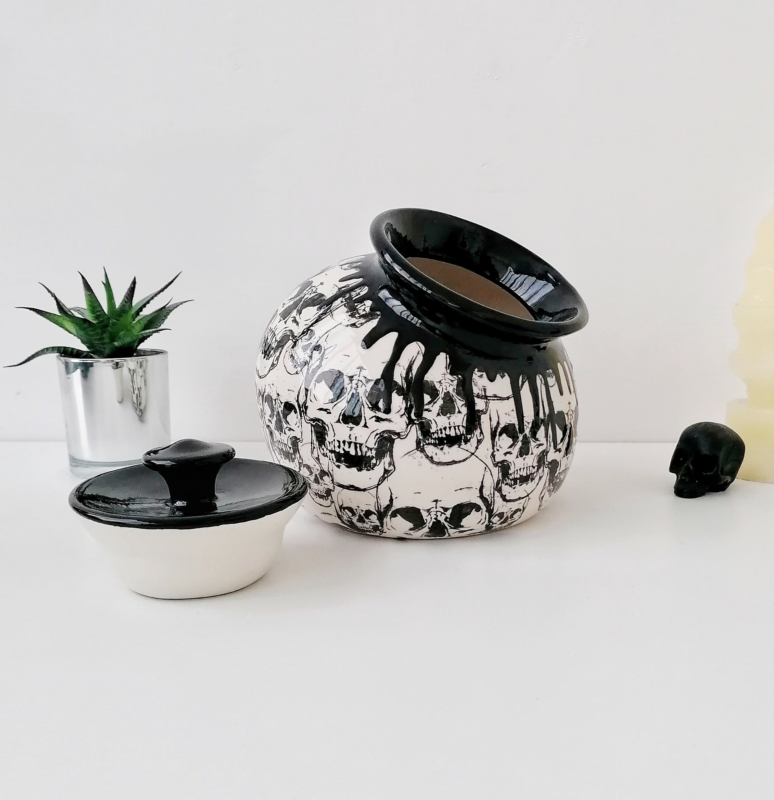 Skull Cookie Jar Skulls Biscuit Barrel Kitchen Storage - Etsy