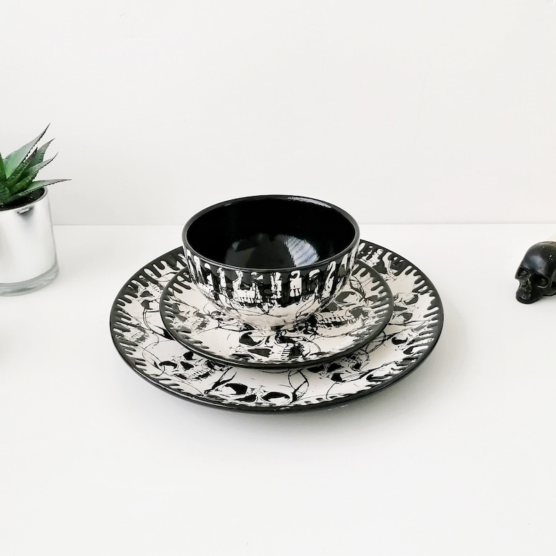 Skull Dinnerware - Etsy