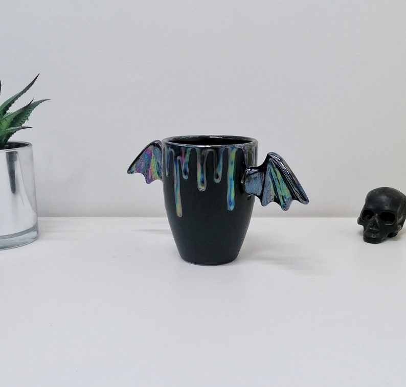 Lustre Wing Mug Bat Wings Cup Pearlescent Drip Wings - Etsy