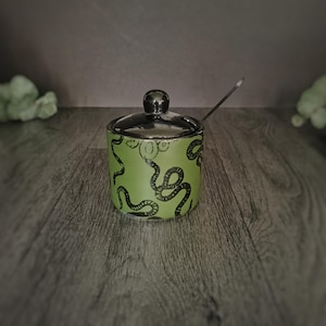 Green Snake Set, Goth Teaset, Matte Witch Sets, Macabre Teapot, Magic ...