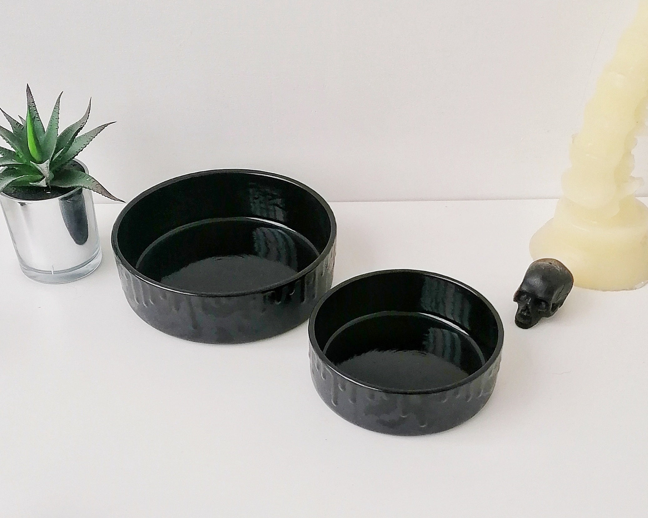 Bat Pet Bowl Bats Food Bowls Matte Black Pets Animal Feed | Etsy UK