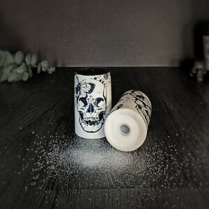 Skull Butterfly Set, Salt Pepper Shaker, Gothic Shakers, Kitchen Pots ...