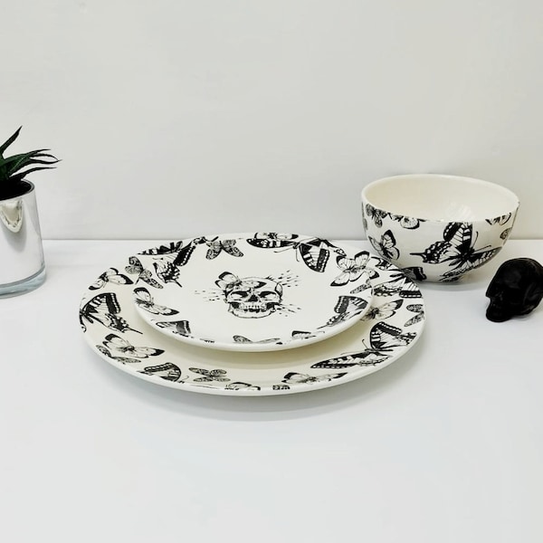 Skull Dinnerware - Etsy