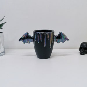 Lustre Wing Mug, Bat Wings Cup, Pearlescent Drip Wings, Kitchenware ...