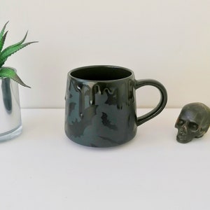 Matte Stumpy Mug, Bats Goth Mugs, Bat Gothic Cup, Tea Coffee Lover ...