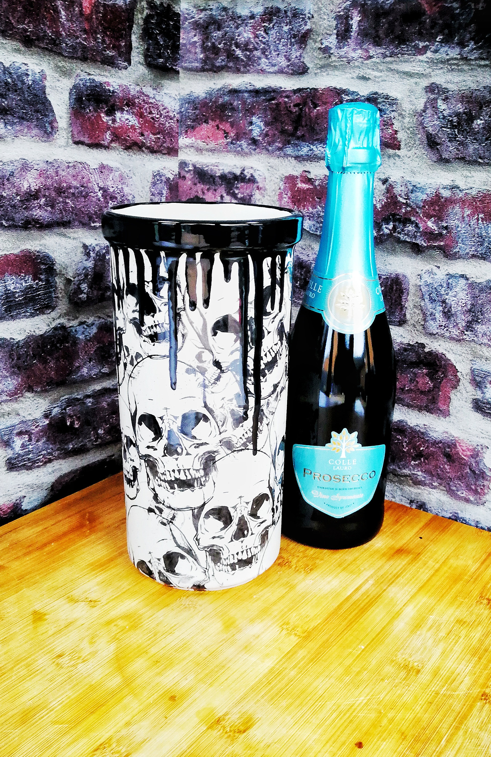 Skull Wine Cooler Gothic Drink Holder Skulls Ice Container - Etsy UK