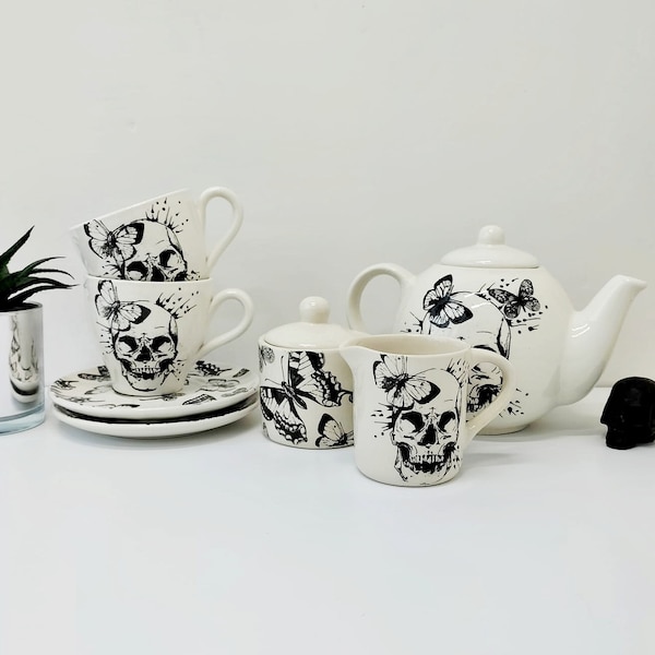 Goth Tea Set - Etsy