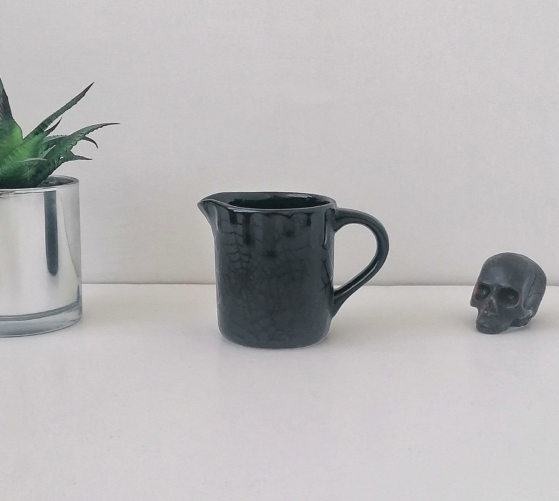 Goth Web Tea Set Gothic Matte Black Gloss Drip Ceramic - Etsy Hong Kong