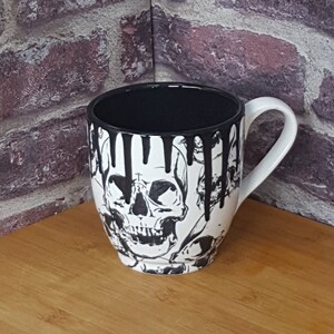 Skull Mega Mug, Large Skulls Mugs, Gothic Cup, Tea Coffee Lover, Huge ...