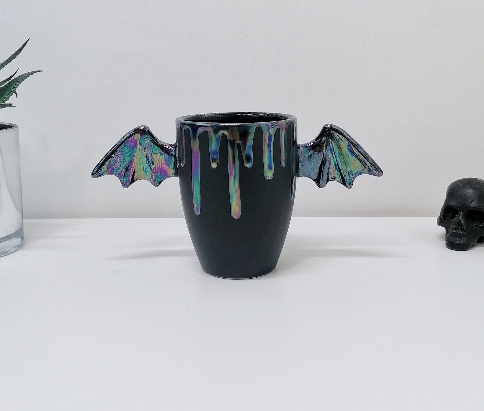 Lustre Wing Mug Bat Wings Cup Pearlescent Drip Wings - Etsy