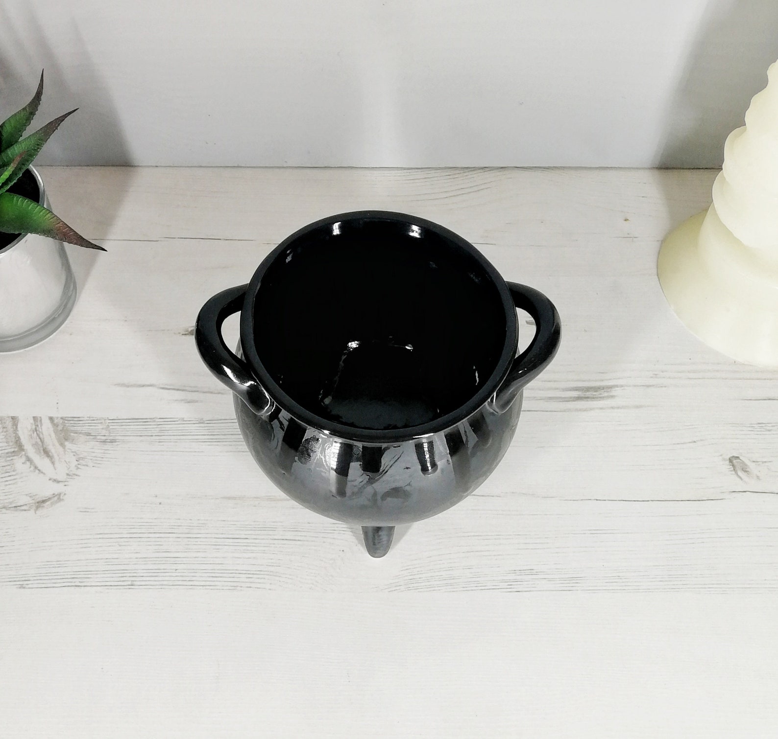 Witches Skull Cauldron Matte Black Skulls Witch Breakfast - Etsy