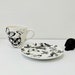 Gothic Tea Set, Skull and Butterfly, Ceramic Teaset, Goth Cup Saucer ...