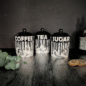 Bug Tea Canisters, Coffee Storage Pot, Sugar Canister, Flour Tub ...