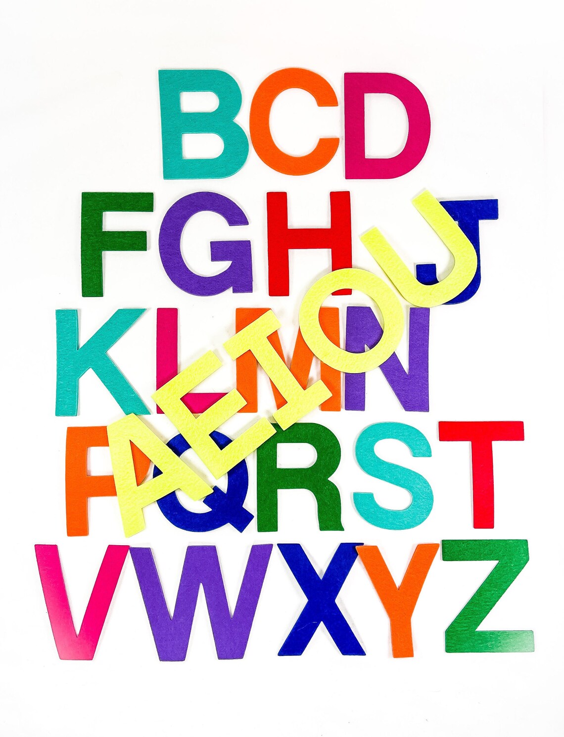 Felt Alphabet Upper Case Letters - English Alphabet Capital Letters ...
