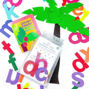 Chicka Chicka Boom Boom Letters Story Set W/ Felt Alphabet Letter Set ...