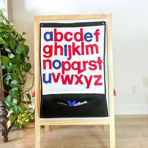 Montessori Felt Alphabet Set: Red & Blue ABC Learning Toy - Etsy