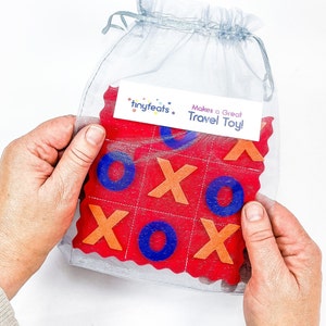 Tic Tac Toe Game Board Travel Activity for Kids Travel Toys Tictactoe ...
