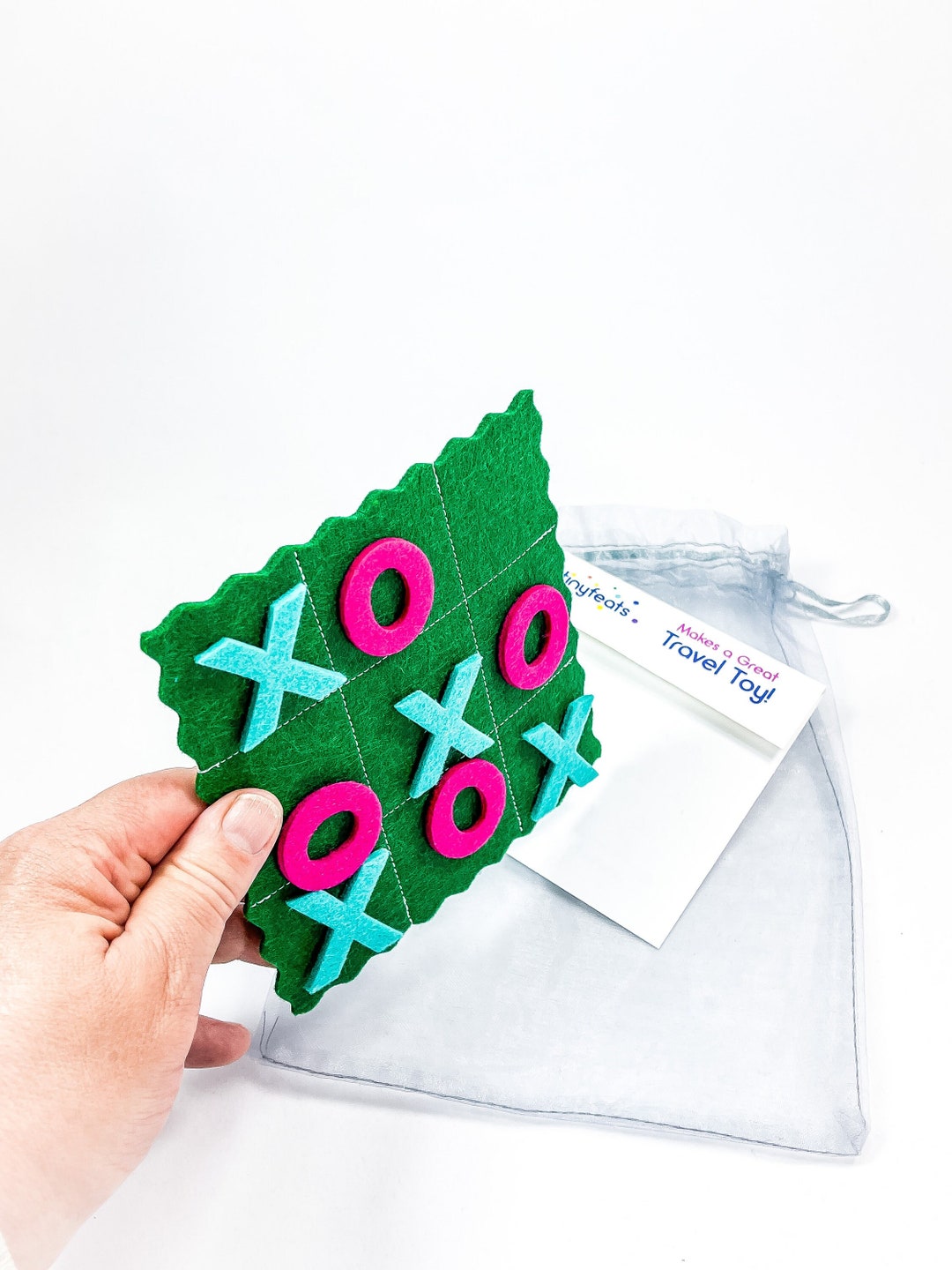 Tic Tac Toe Game Board Travel Activity for Kids Travel Toys Tictactoe ...