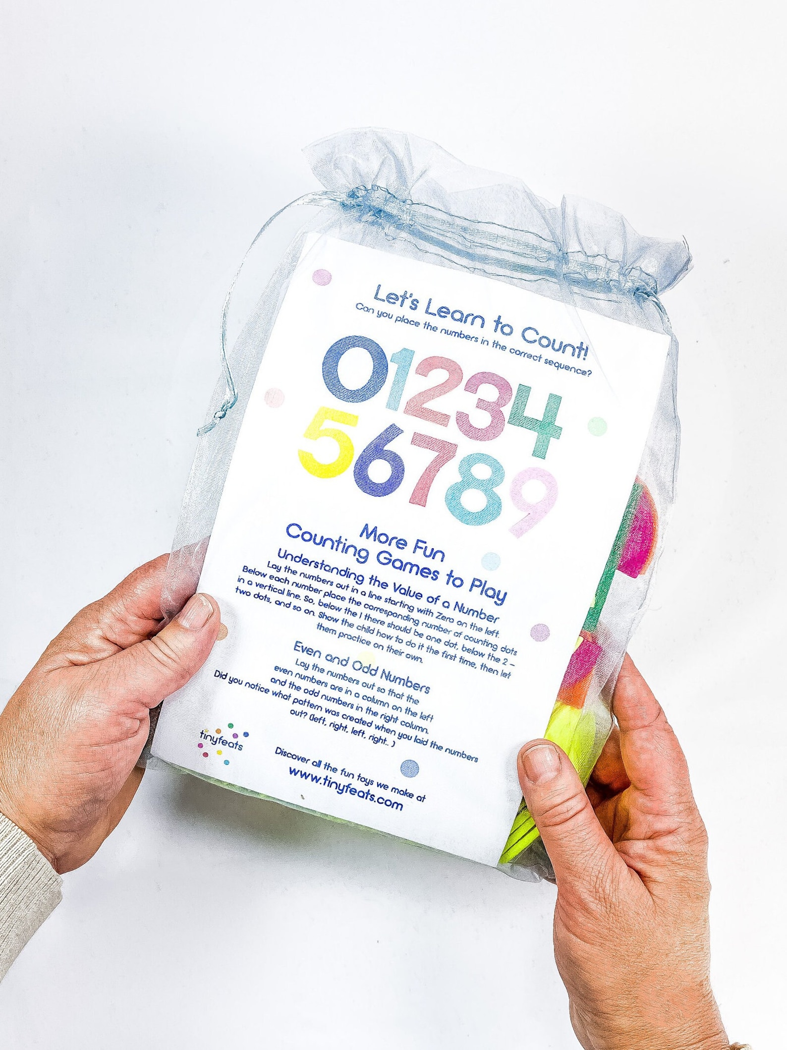 Counting Activities Counting Numbers With Felt Dots Busy Bag - Etsy