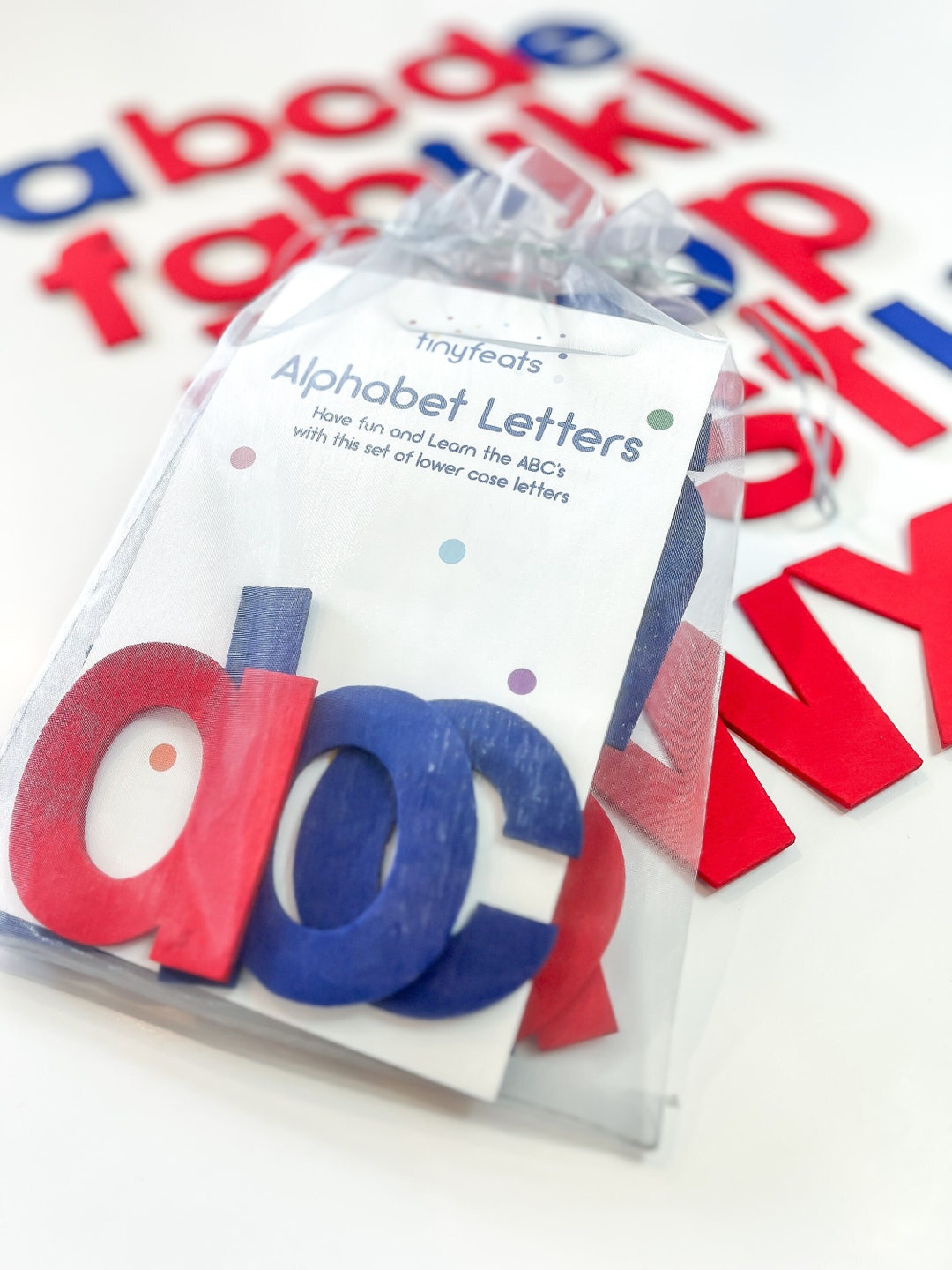 Montessori Felt Alphabet Set: Red & Blue ABC Learning Toy - Etsy