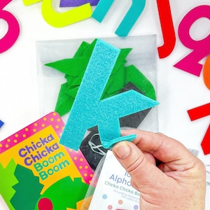 Chicka Chicka Boom Boom Letters Story Set W/ Felt Alphabet Letter Set ...