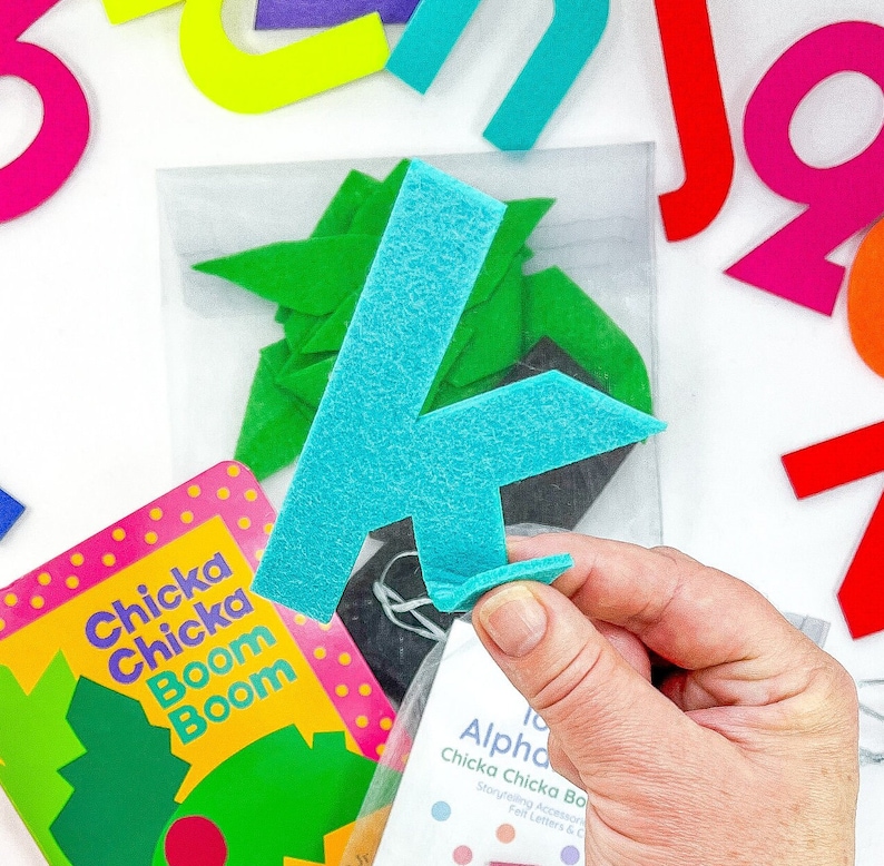 Chicka Chicka Boom Boom Letters Story Set W/ Felt Alphabet Letter Set ...